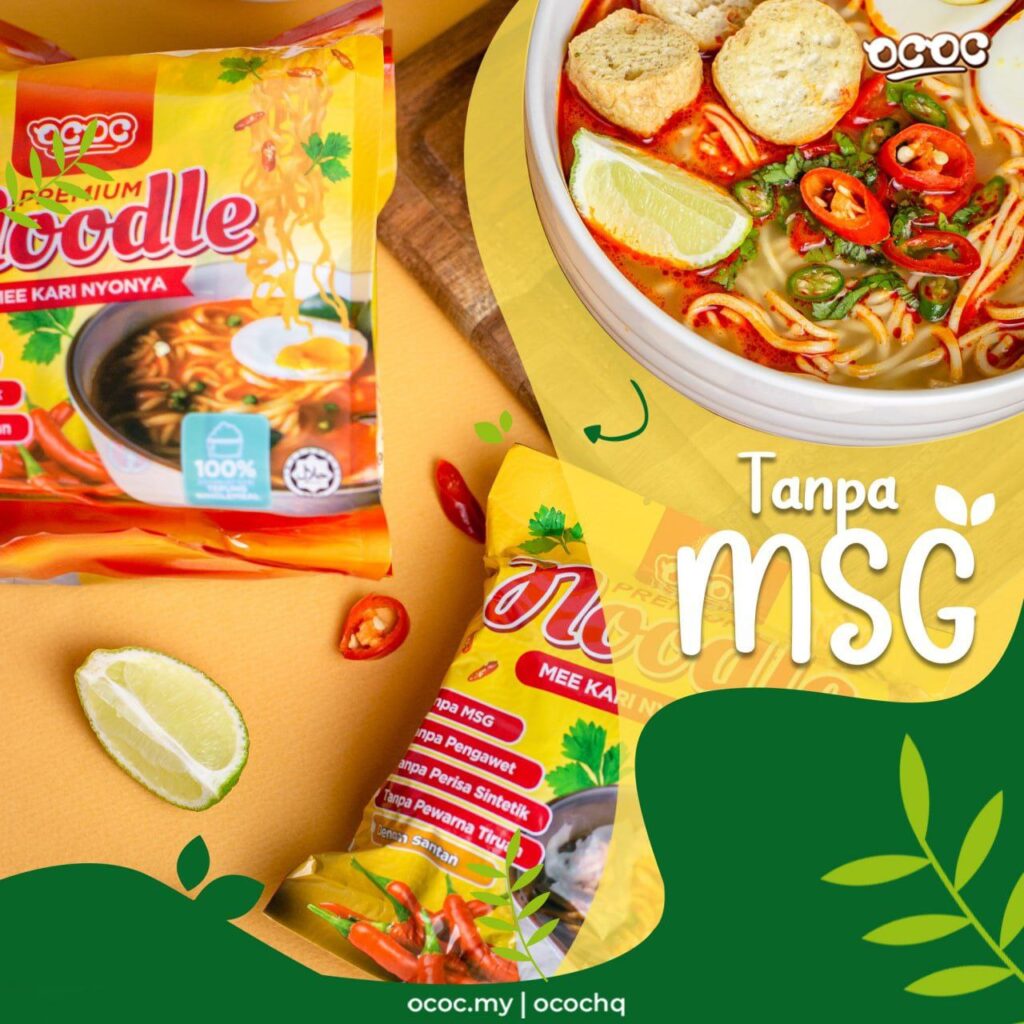 OCOC Premium Noodle: Mee Kari Nyonya Sihat Tanpa MSG Pilihan Keluarga - Minuman OCOC Dark ...