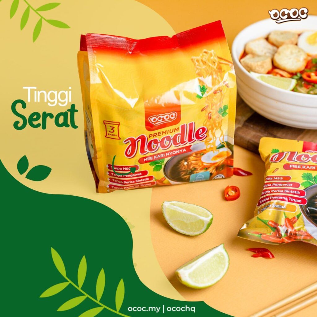 OCOC Premium Noodle: Mee Kari Nyonya Sihat Tanpa MSG Pilihan Keluarga - Minuman OCOC Dark ...